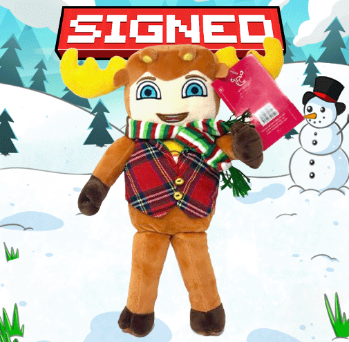 SIGNED HOLIDAY MOOSECRAFT PLUSHIE BUNDLE – #Moose100 Merch