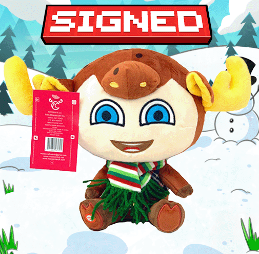 SIGNED HOLIDAY MOOSECRAFT PLUSHIE BUNDLE – #Moose100 Merch